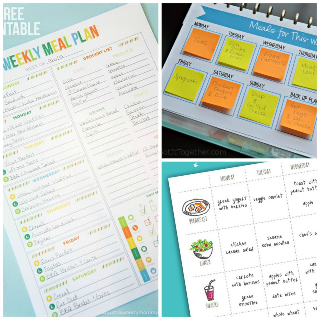 Free Printable Meal Planners for Busy People