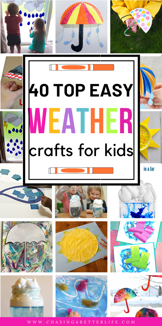 THE ULTIMATE COLLECTION OF 40+ BEST WEATHER CRAFTS FOR KIDS | Chasing A ...