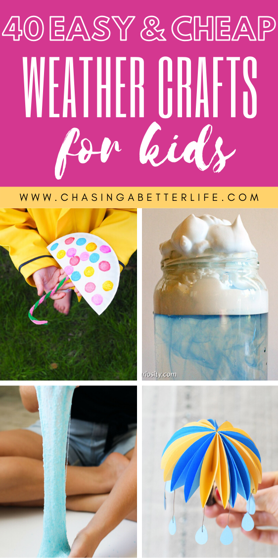 THE ULTIMATE COLLECTION OF 40+ BEST WEATHER CRAFTS FOR KIDS | Chasing A ...
