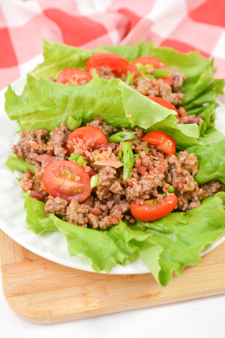 Bacon Cheeseburger Lettuce Wraps