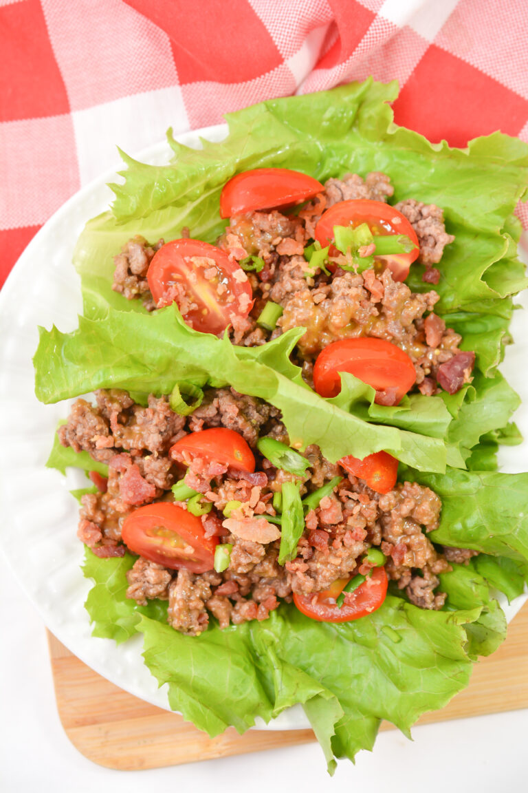 Bacon Cheeseburger Lettuce Wraps